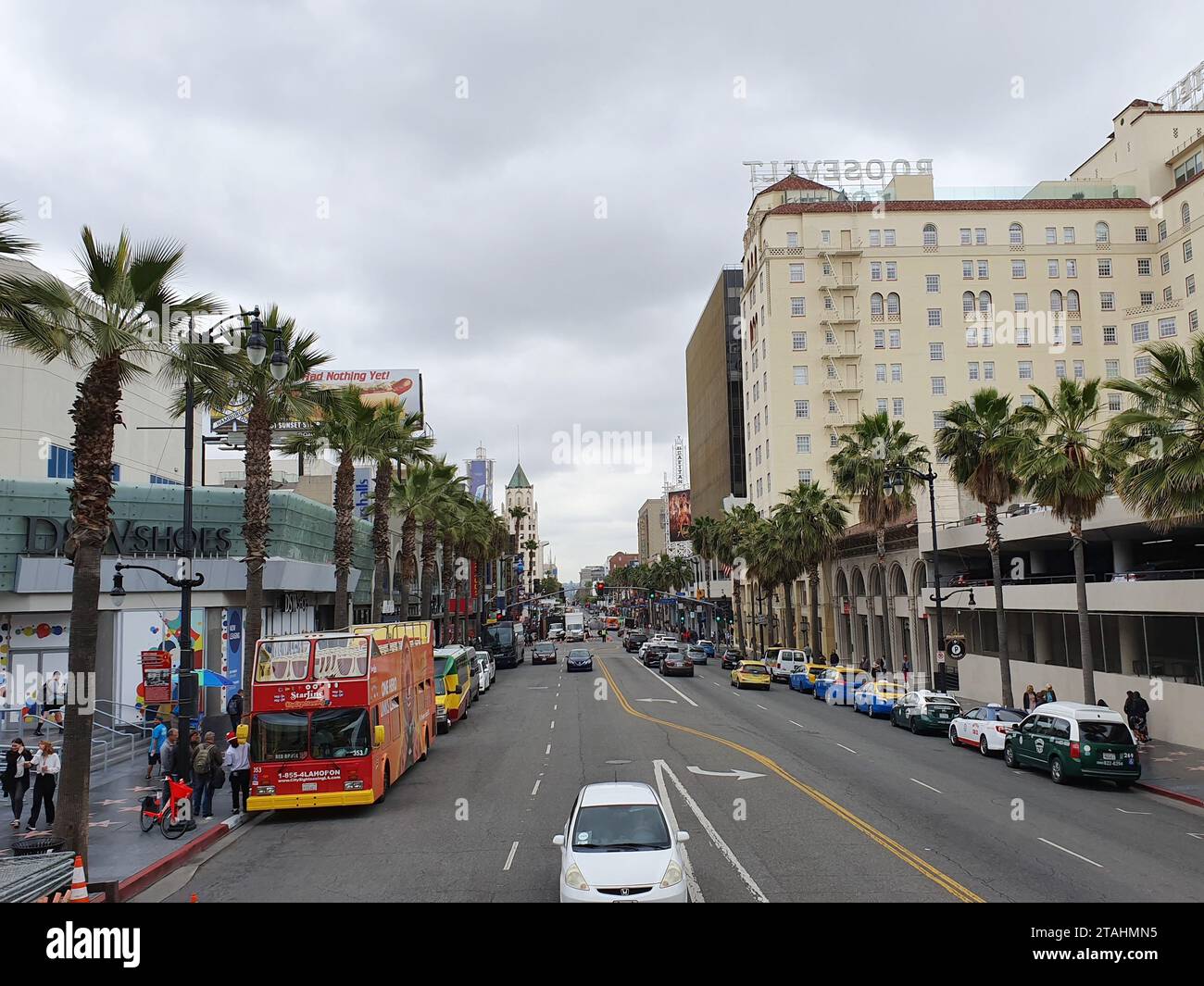 A busy street scene in downtown Los Angeles Stock Photo - Alamy
