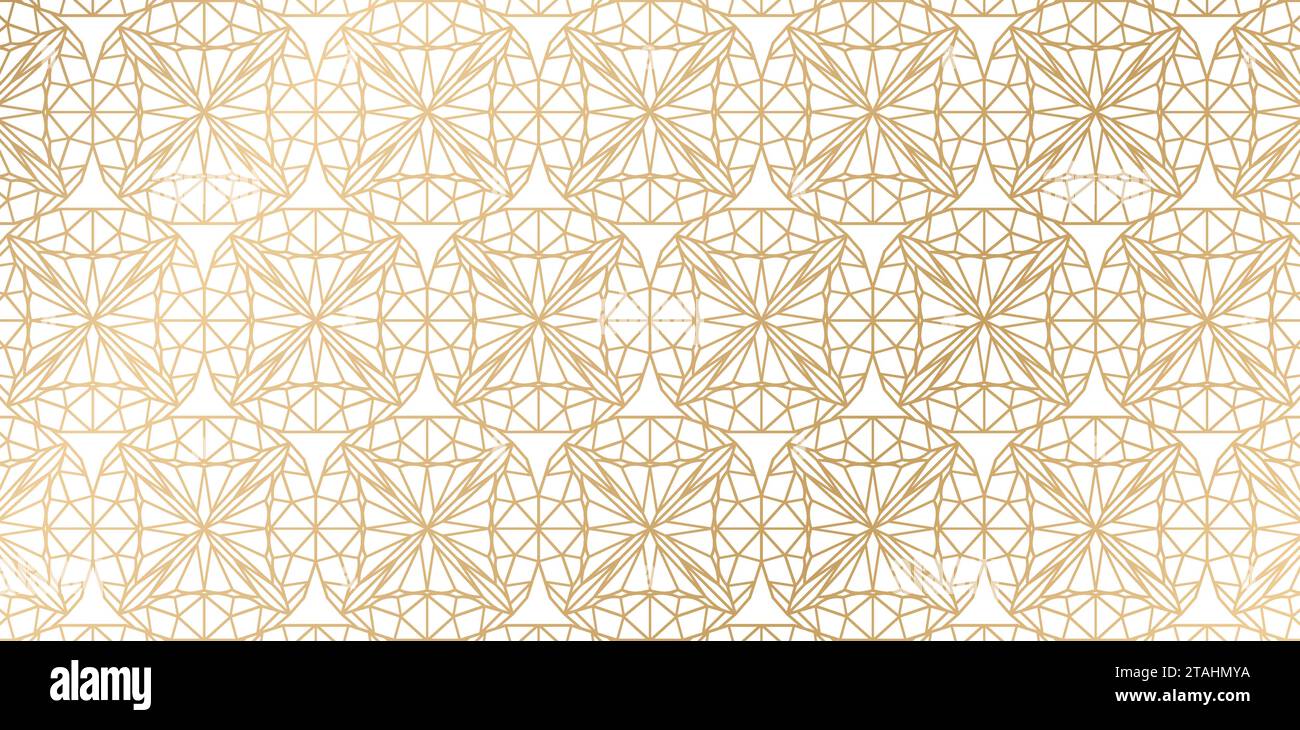 seamless patterns with geometrical diamond shaped ornaments based on ...