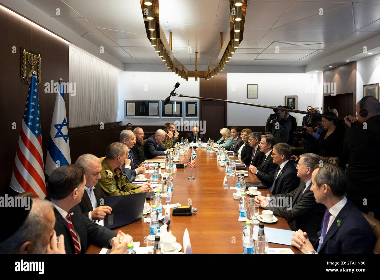 Tel Aviv, Israel. 30th Nov, 2023. U.S Secretary of State Antony Blinken ...