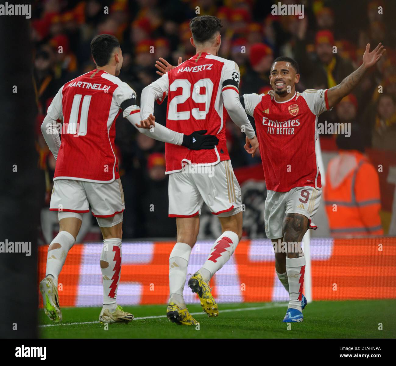 London, UK. 29th Nov, 2023 - Arsenal v RC Lens - Champions League ...