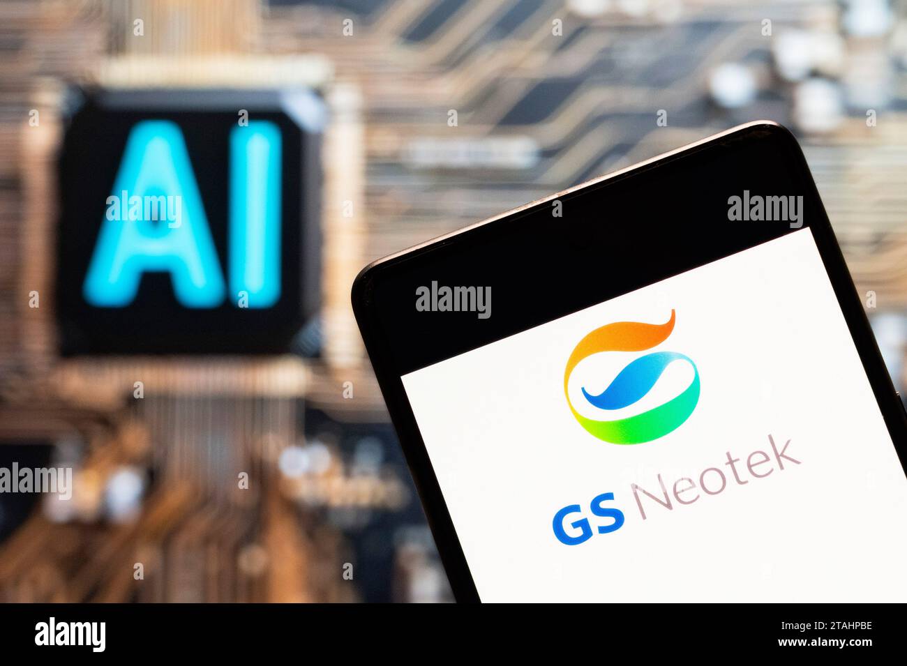 In this photo illustration, the South Korean oil and gas company GS ...