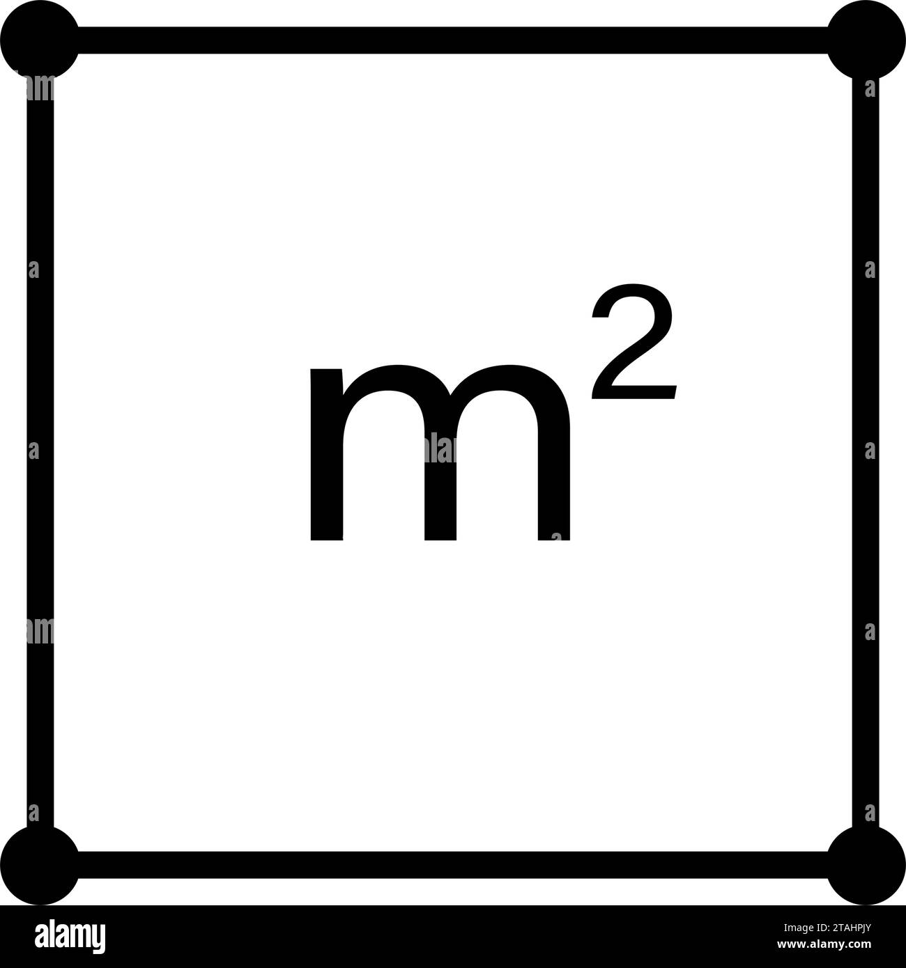 M2 Square meter icon with arrows Stock Vector Image & Art - Alamy