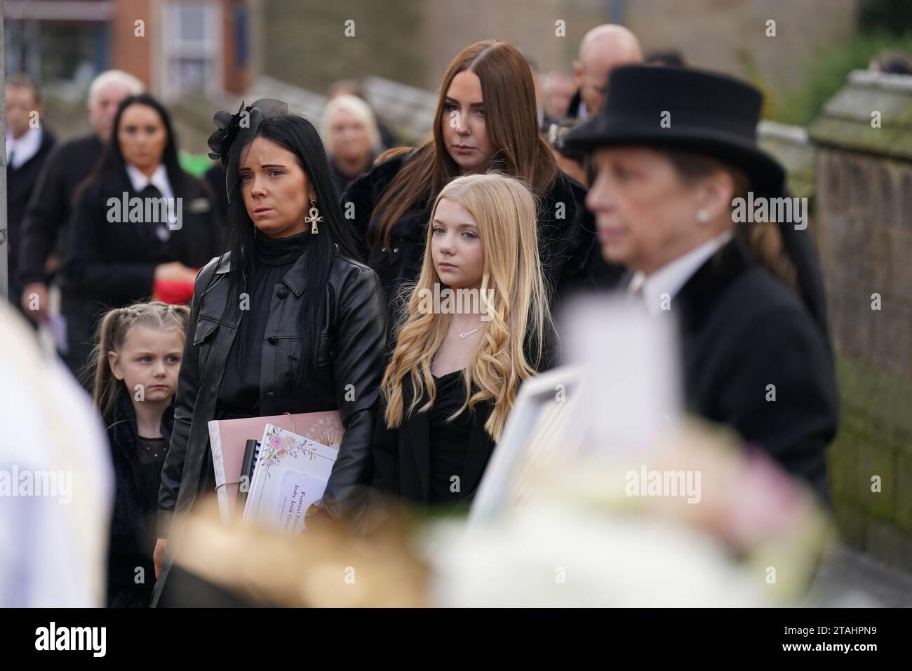 The mother of Indi Gregory, Claire Staniforth (left) watches as her ...
