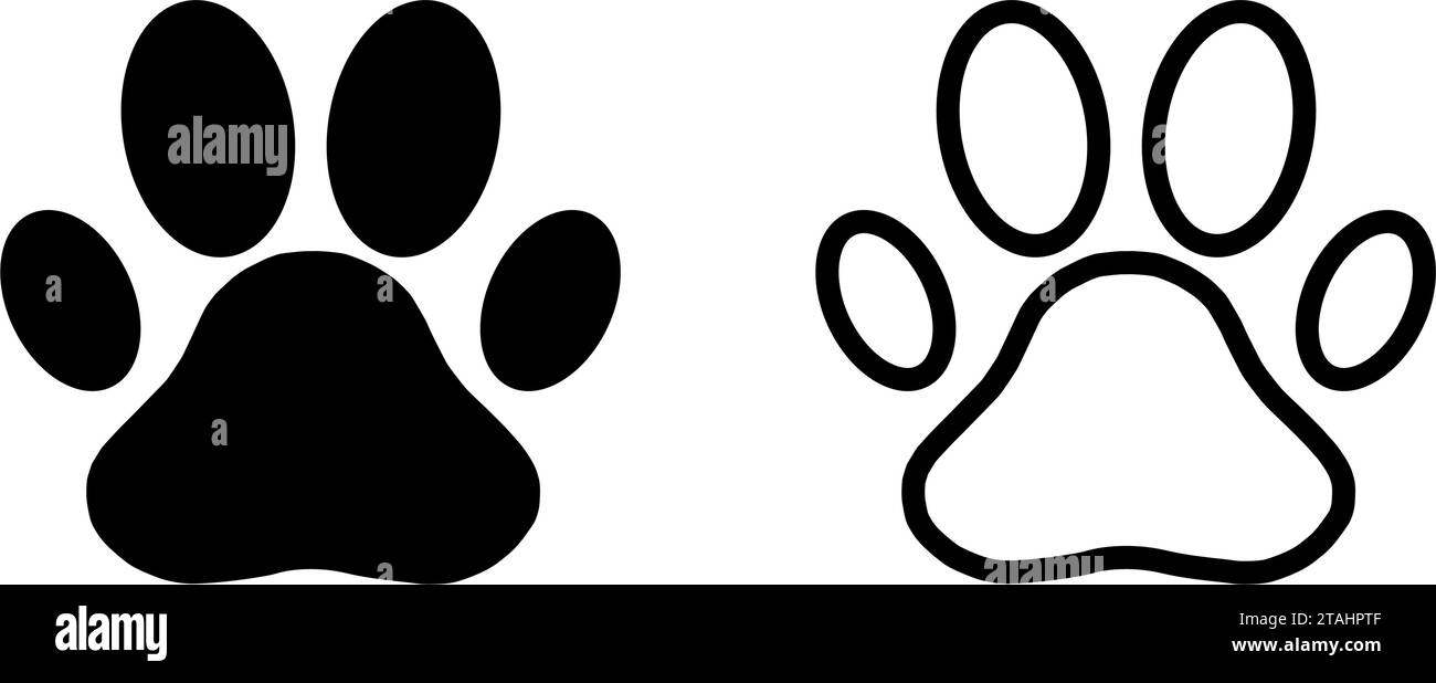 Paw print icon simple design. Vector illustration Stock Vector Image ...