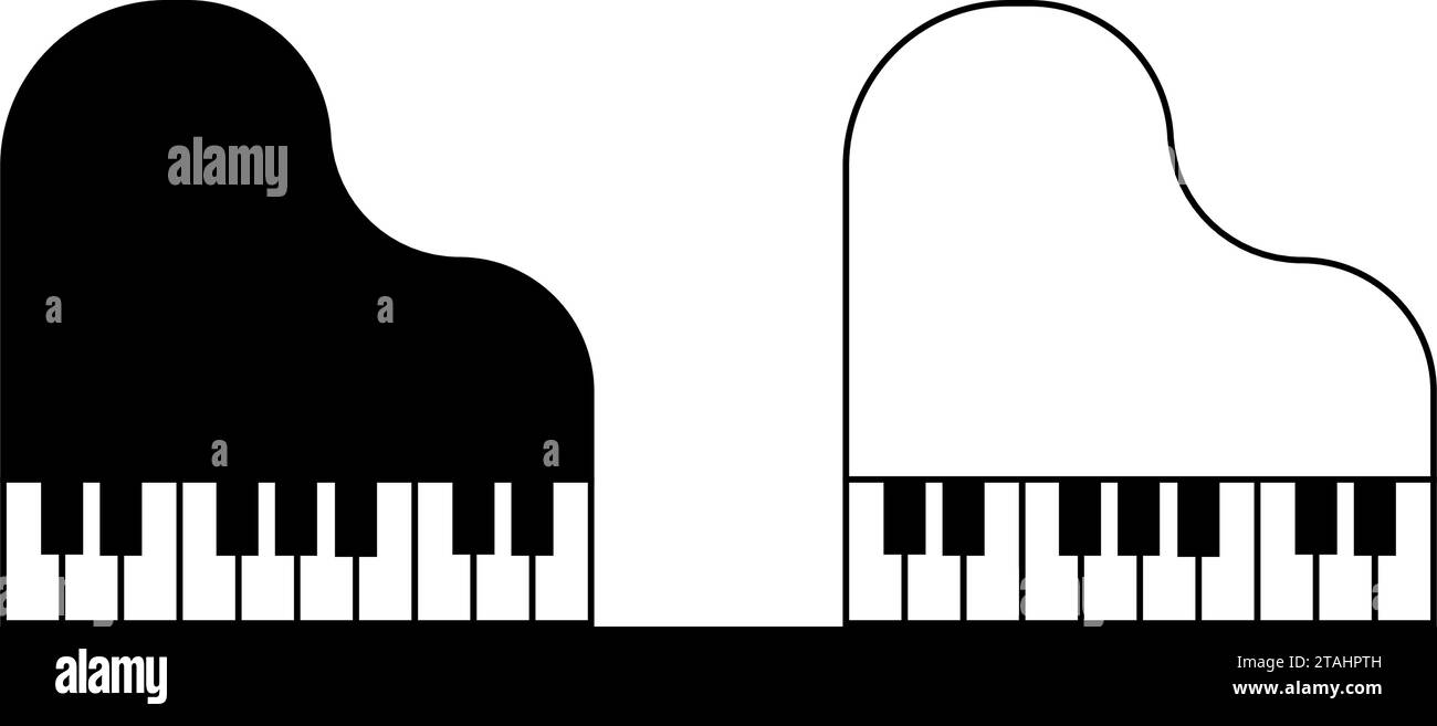 Piano icon set simple design Stock Vector Image & Art - Alamy