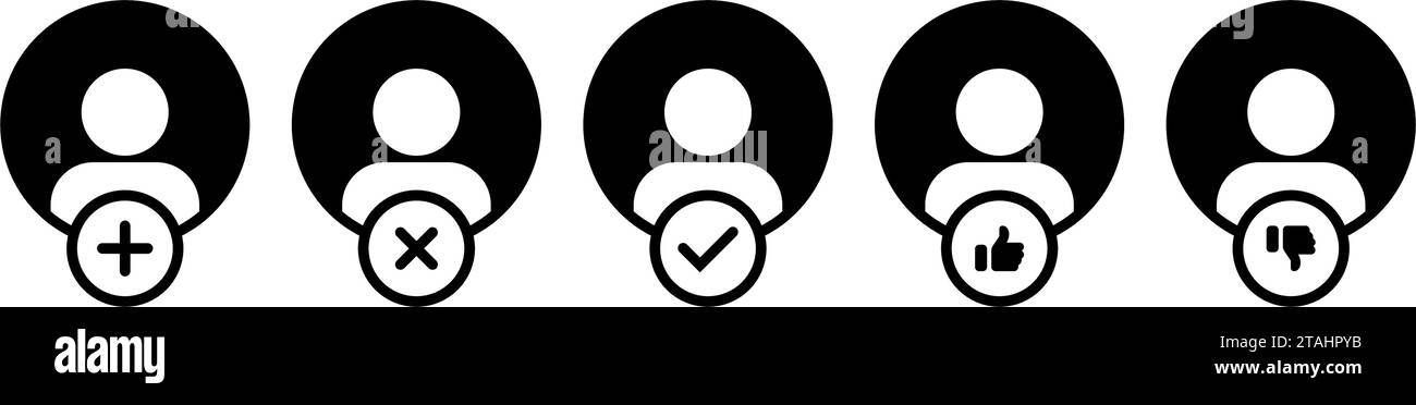 User icon symbol set simple design Stock Vector Image & Art - Alamy