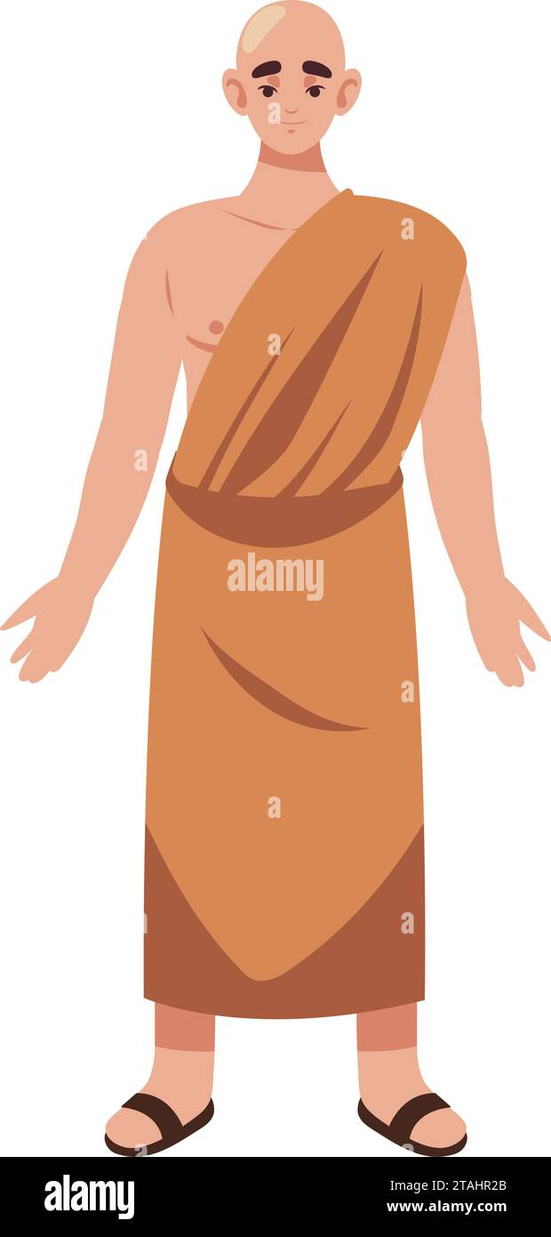 buddhist monk standing Stock Vector Image & Art - Alamy