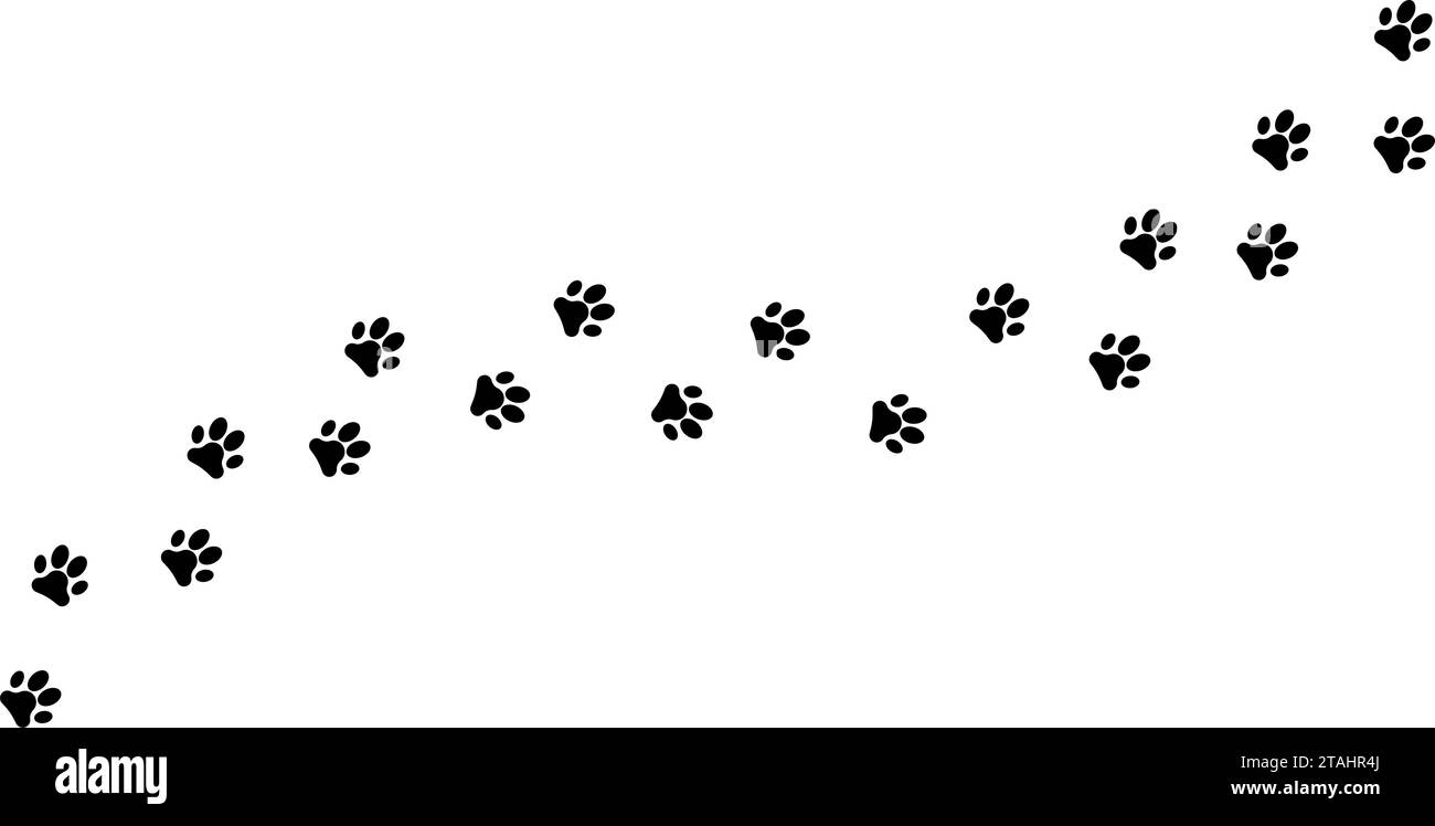 Dog pawprint pattern Stock Vector Images - Alamy