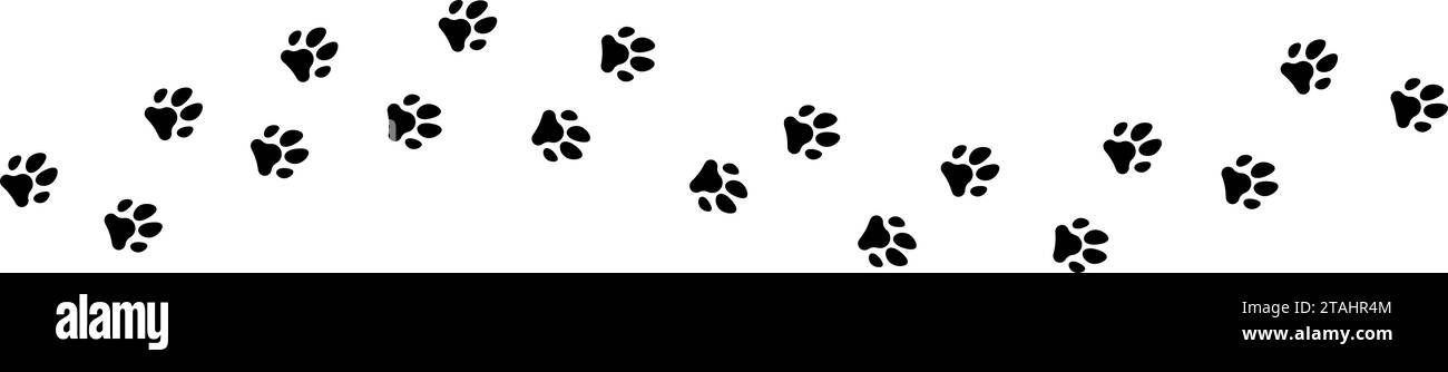 Animal print tracking Black and White Stock Photos & Images - Alamy