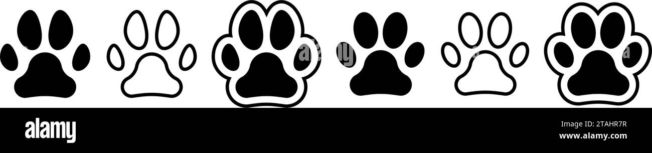 Animal print symbol Black and White Stock Photos & Images - Alamy