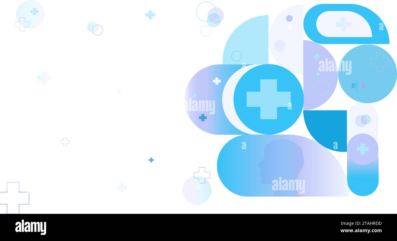 Medical molecular background with medical elements, cardiogram ...