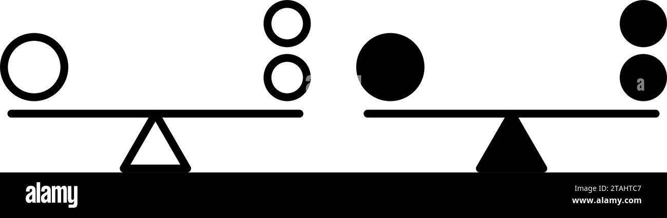 Balance icon set simple design Stock Vector Image & Art - Alamy