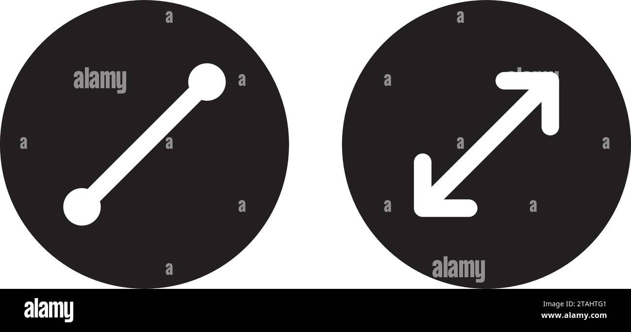 Diameter icon set simple design Stock Vector Image & Art - Alamy