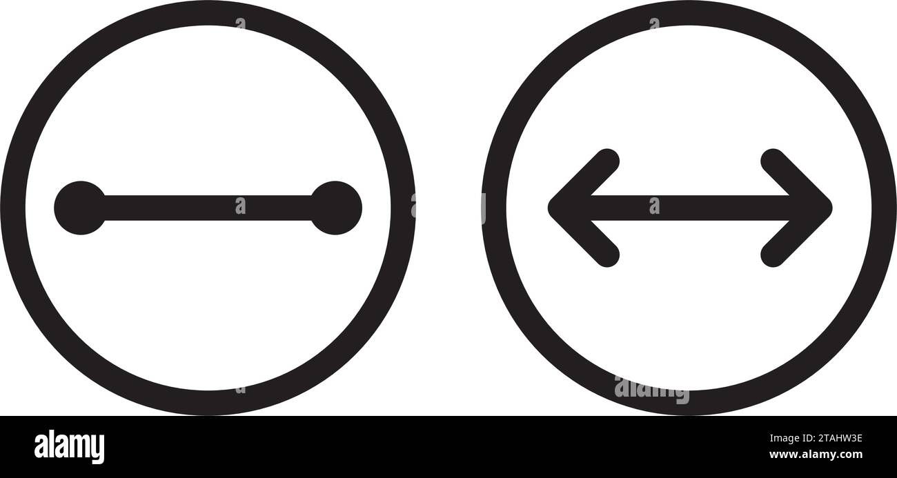 Diameter icon set simple design Stock Vector Image & Art - Alamy