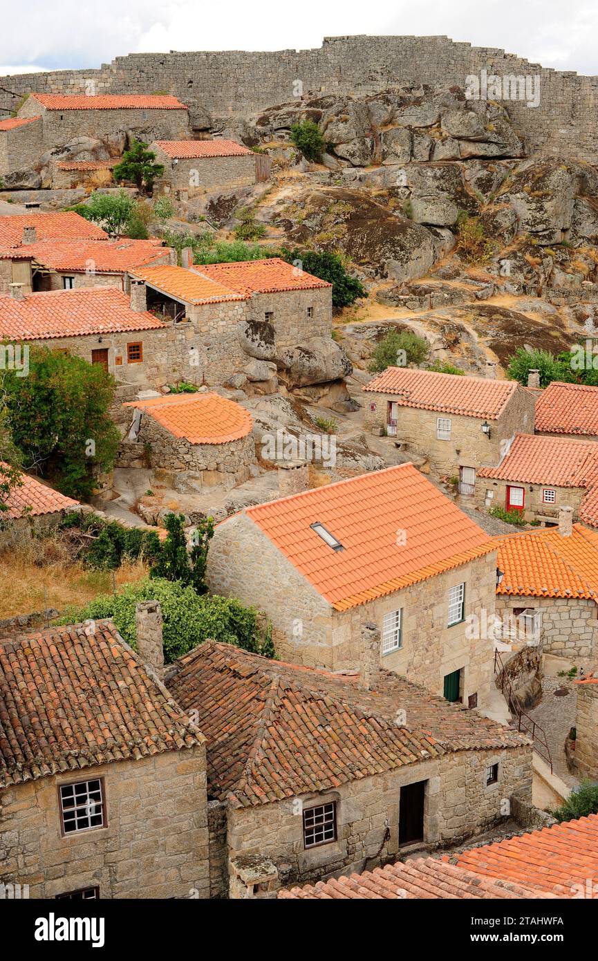 Sortelha, medieval village surrounded by walls. Sabugal, Guarda ...