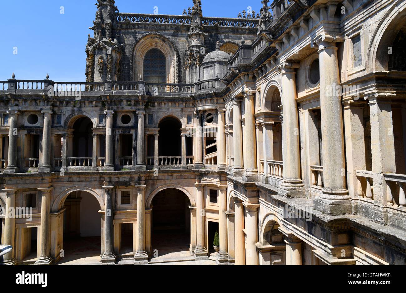 Tomar city, Convent of Christ (romanesque, gothic, manueline and ...