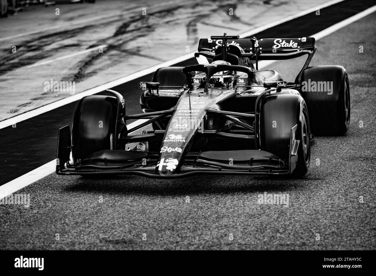 Zhou guanyu formula 1 Black and White Stock Photos & Images - Alamy