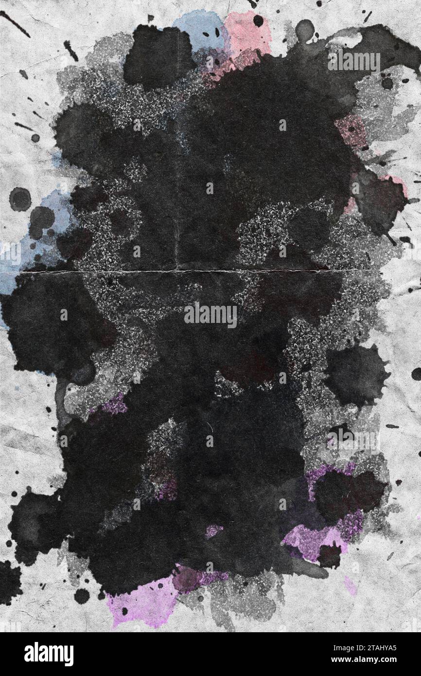 Paint brush stroke, ink splatter and artistic design elements. Ink ...