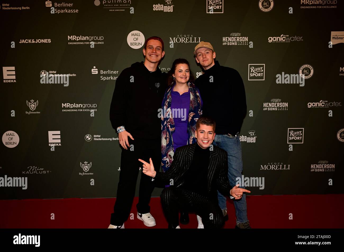 Gregor Hägele, Ronja Forcher, Maximilian Seitz und Timur Bartels bei ...