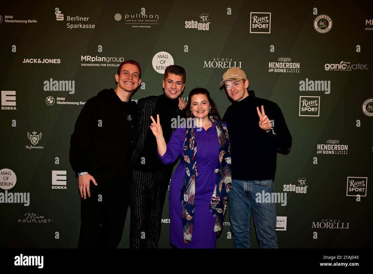 Gregor Hägele, Ronja Forcher, Maximilian Seitz und Timur Bartels bei ...