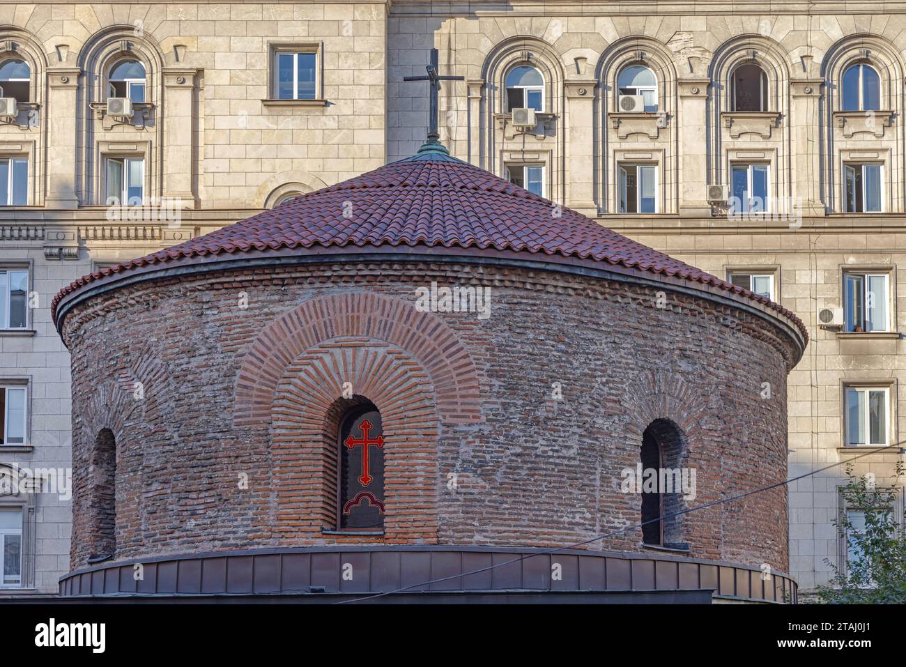 Historic Saint George Church Late Antique Red Brick Rotunda in Sofia Bulgaria Stock Photo - Alamy