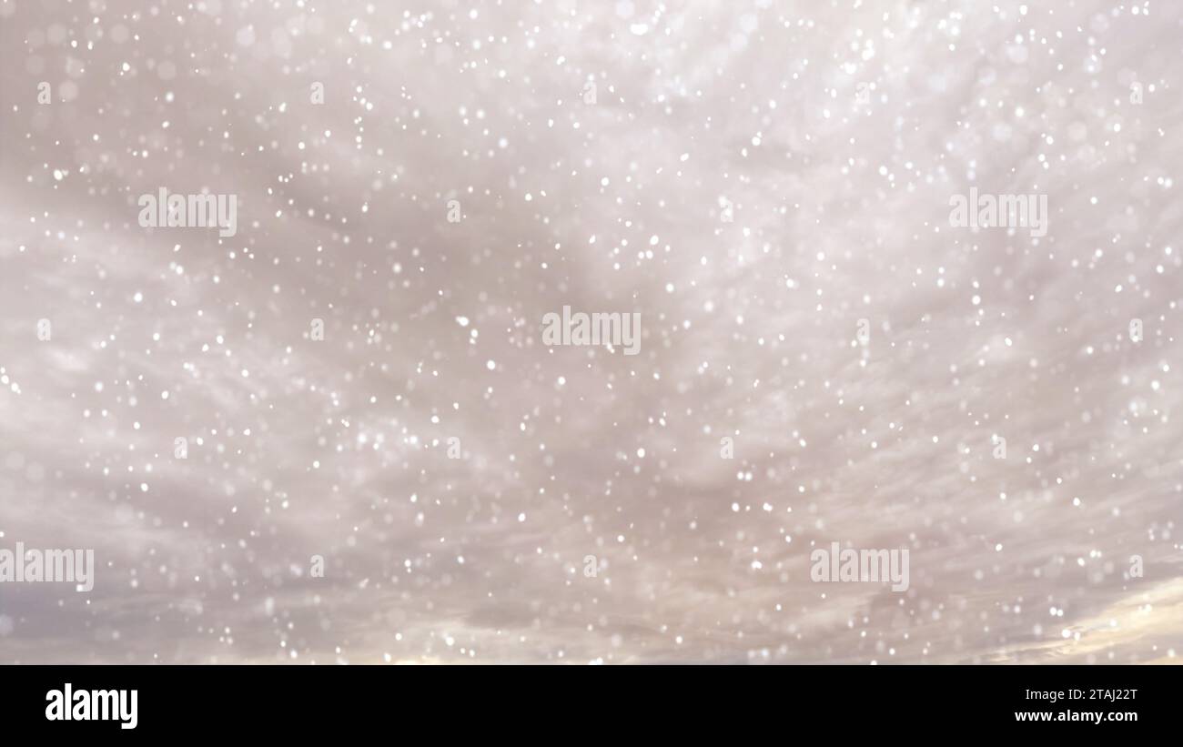 pretty snowy weather on clouds on sky bg - photo of nature Stock Photo ...