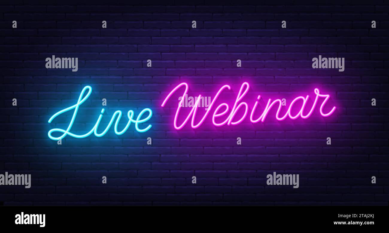 Live script neon sign hi-res stock photography and images - Alamy