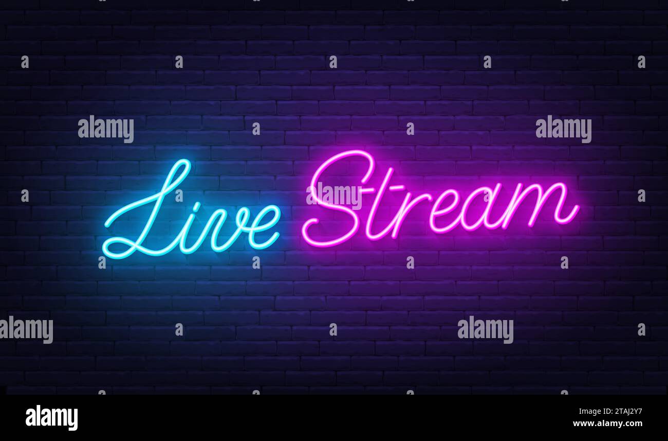 Live stream tag symbol Stock Vector Images - Alamy
