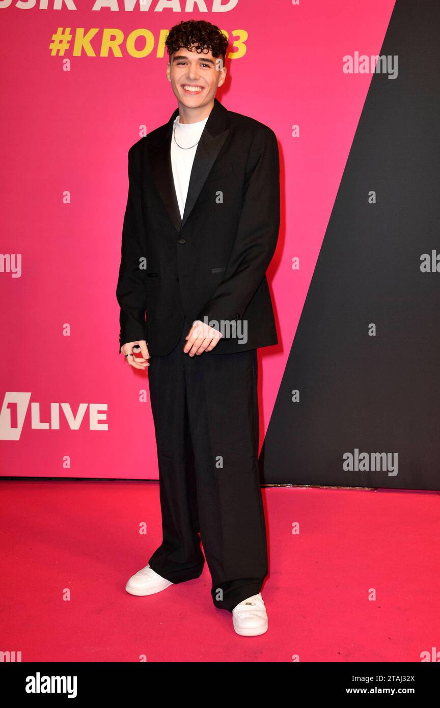 Levent Geiger bei der 24. Verleihung der 1Live Krone 2023 im ...