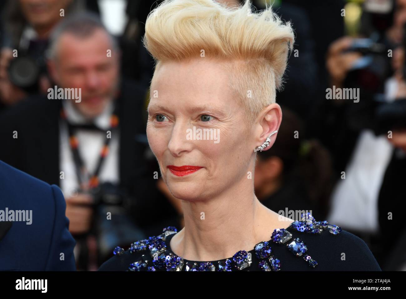 CANNES, FRANCE - MAY 20: Actress Tilda Swinton attends the screening of ...