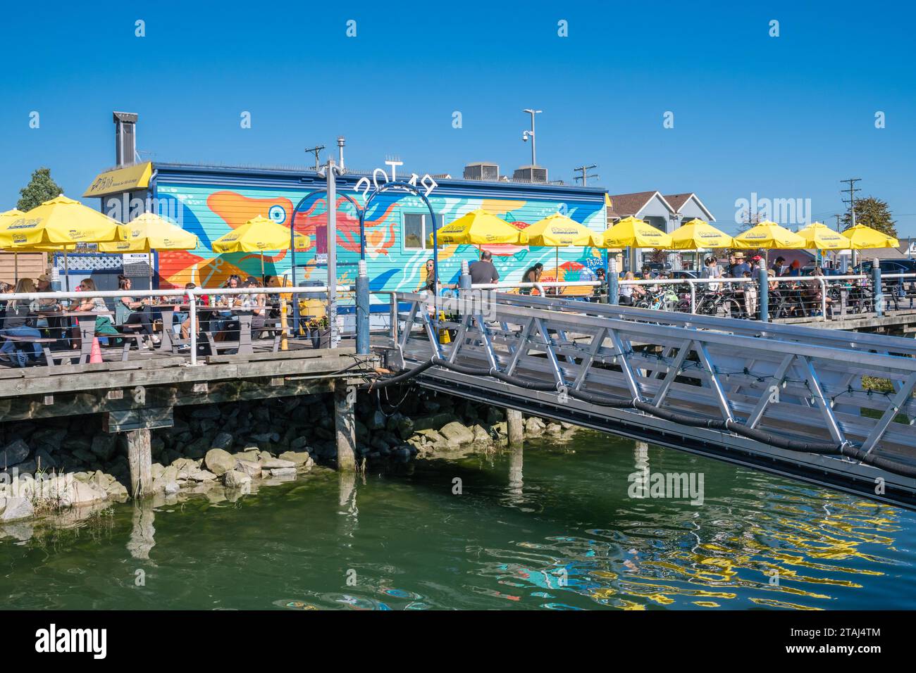 Steveston, BC, Canada-October 7, 2023: Richmond's Steveston village is ...