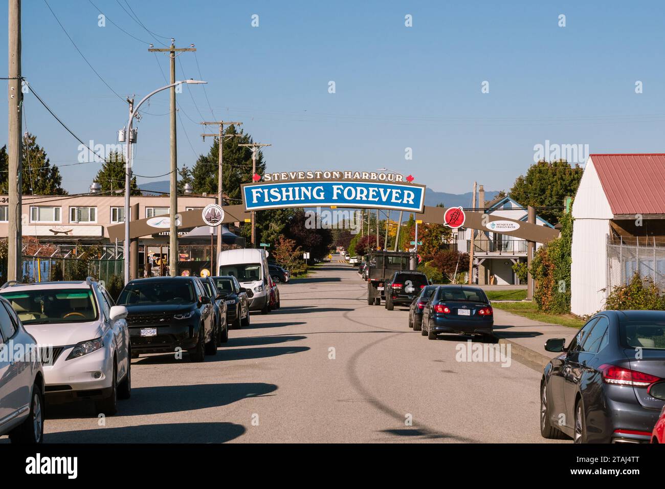 Steveston Bc Canada October 7 2023 Richmonds Steveston Village Is A Unique Canadian Coastal 8153