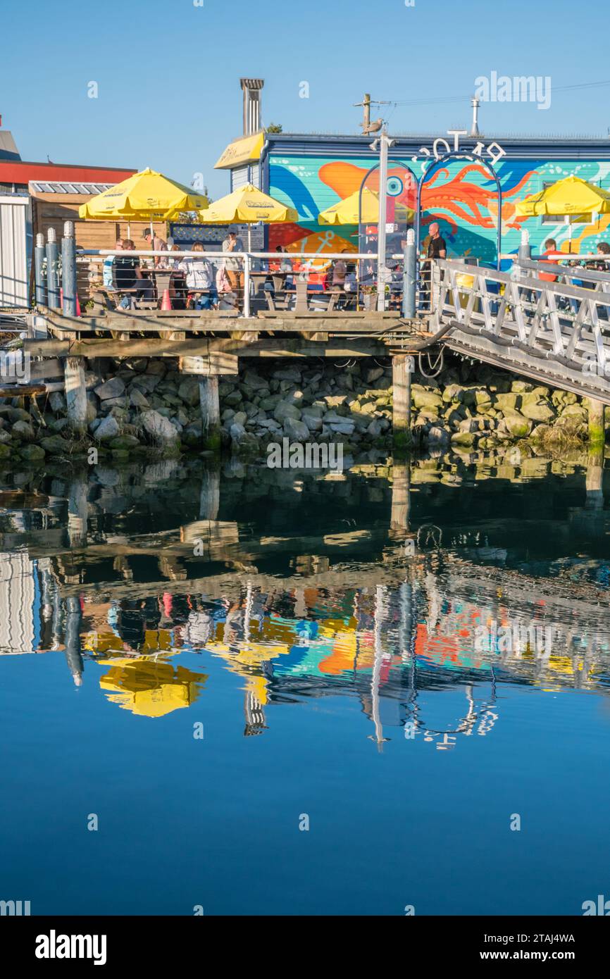 Steveston, BC, Canada-October 7, 2023: Richmond's Steveston village is ...