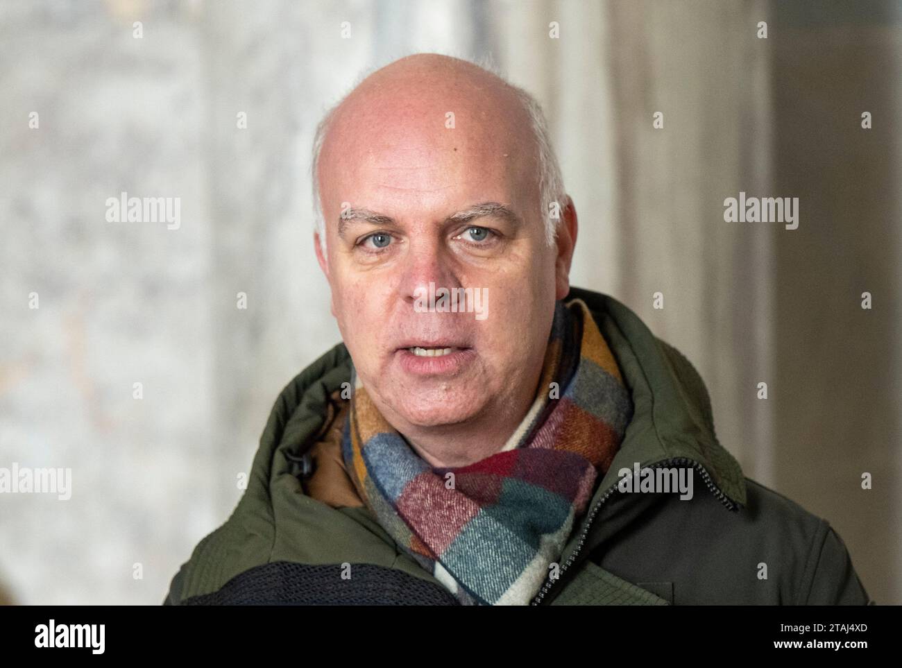 Potsdam, Germany. 01st Dec, 2023. Jörg Kirschstein, head of the New Palace, stands in front of ...