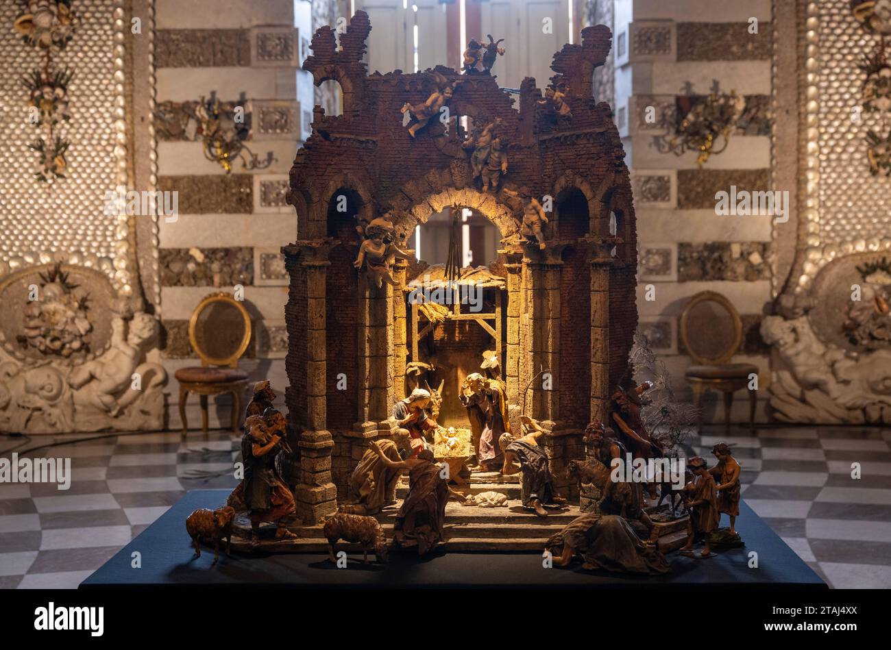 Potsdam, Germany. 01st Dec, 2023. The nativity scene owned by Kaiser ...