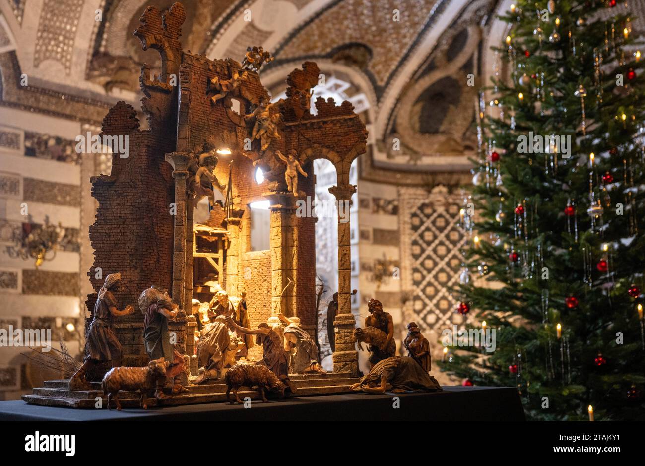 Potsdam, Germany. 01st Dec, 2023. The nativity scene owned by Kaiser ...