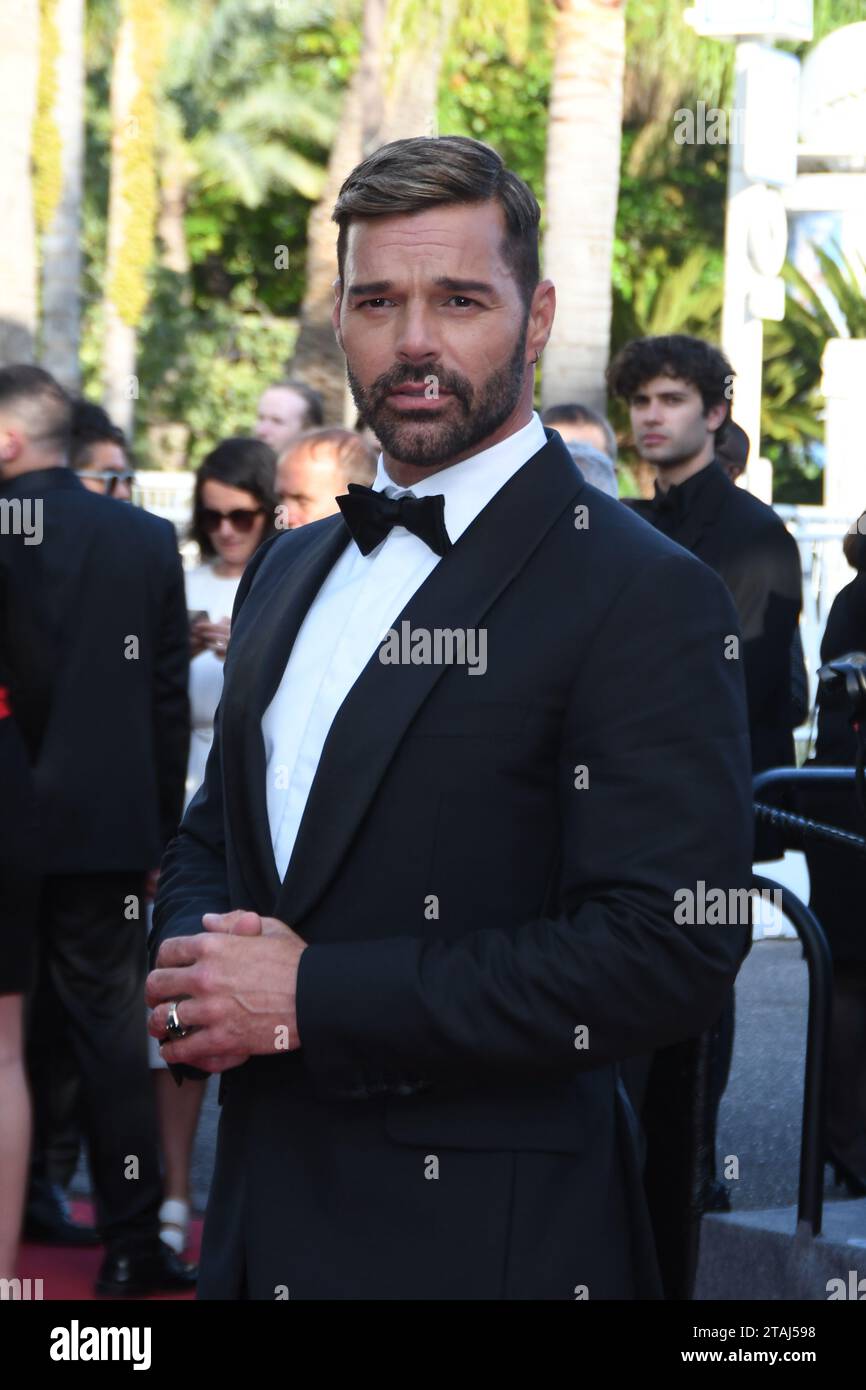 CANNES, FRANCE - MAY 25: Ricky Martin attend the screening of "Elvis ...