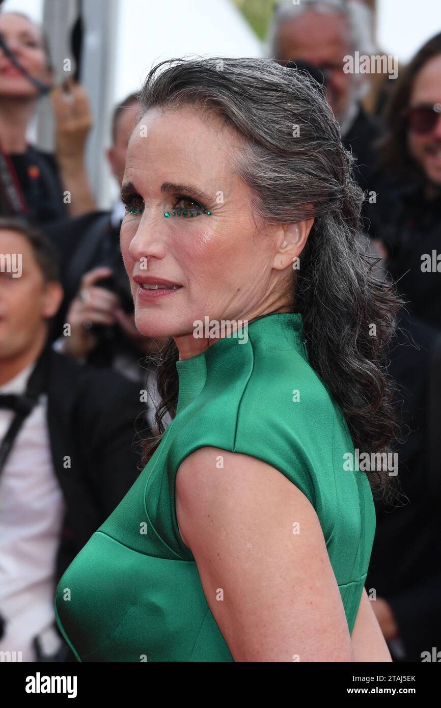 CANNES, FRANCE - MAY 28: Andie MacDowell attend the closing ceremony ...