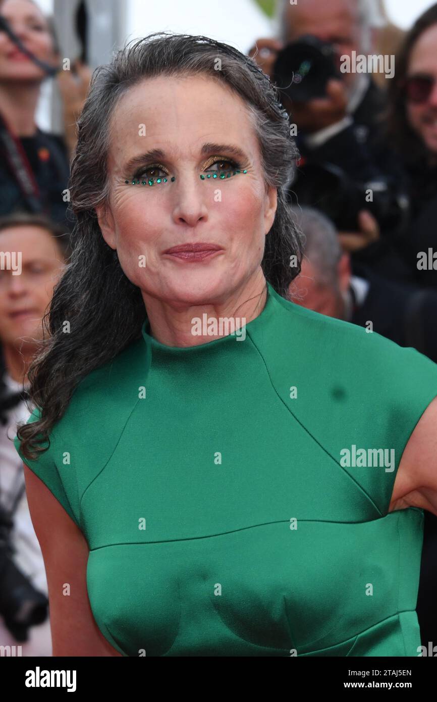 CANNES, FRANCE - MAY 28: Andie MacDowell attend the closing ceremony ...