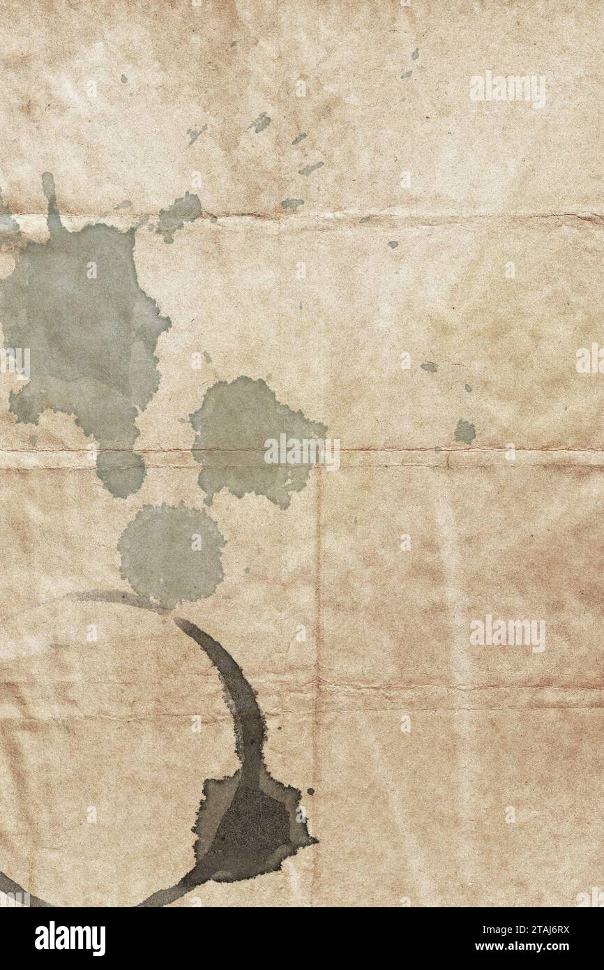 Dirty Old Paper. Sepia Rustic Vector Texture. Cream Tan Backdrop ...