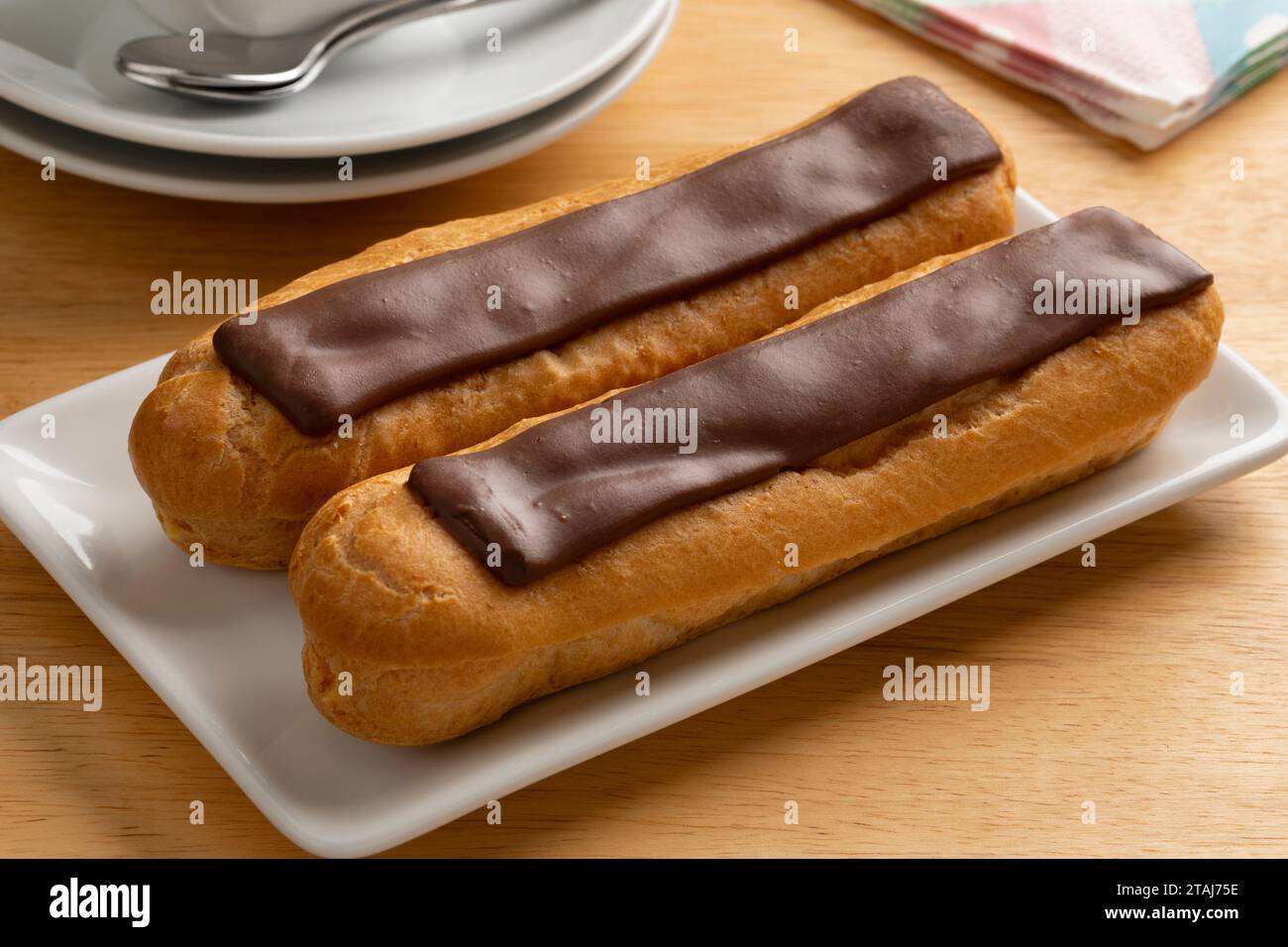 Cream filled french pastry hi-res stock photography and images - Alamy