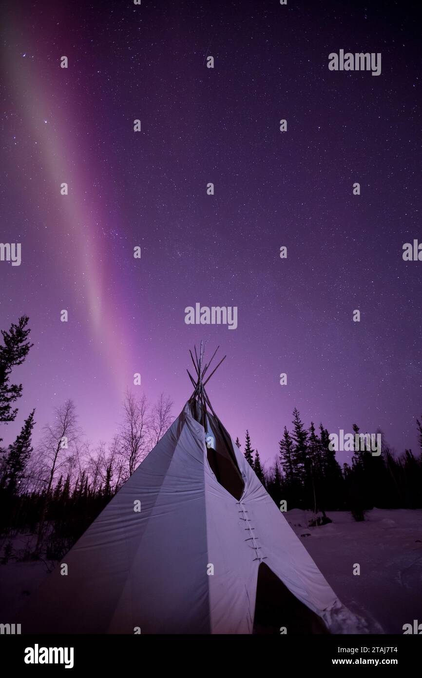 Red aurora storm hi-res stock photography and images - Alamy