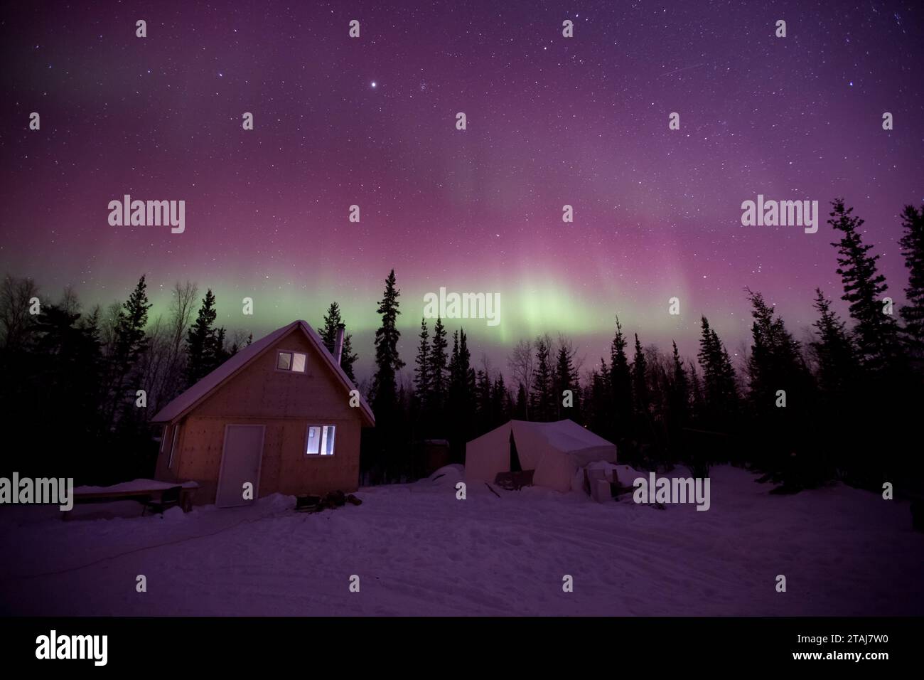 Red aurora storm hi-res stock photography and images - Alamy