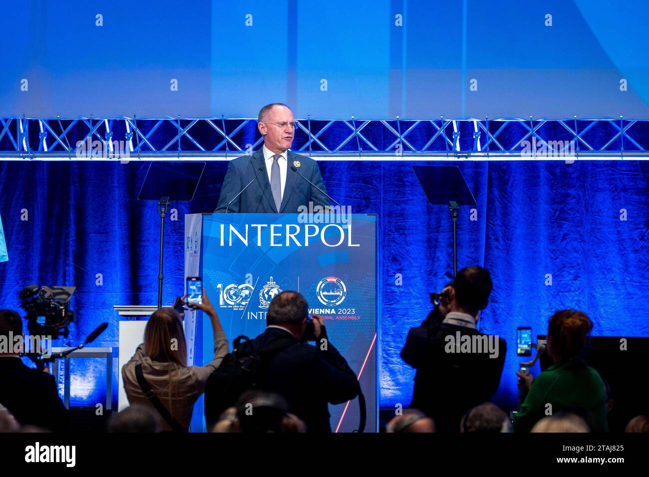 Wien, Österreich. 1. Dezember 2023. Schlussworte von Innenminister ...