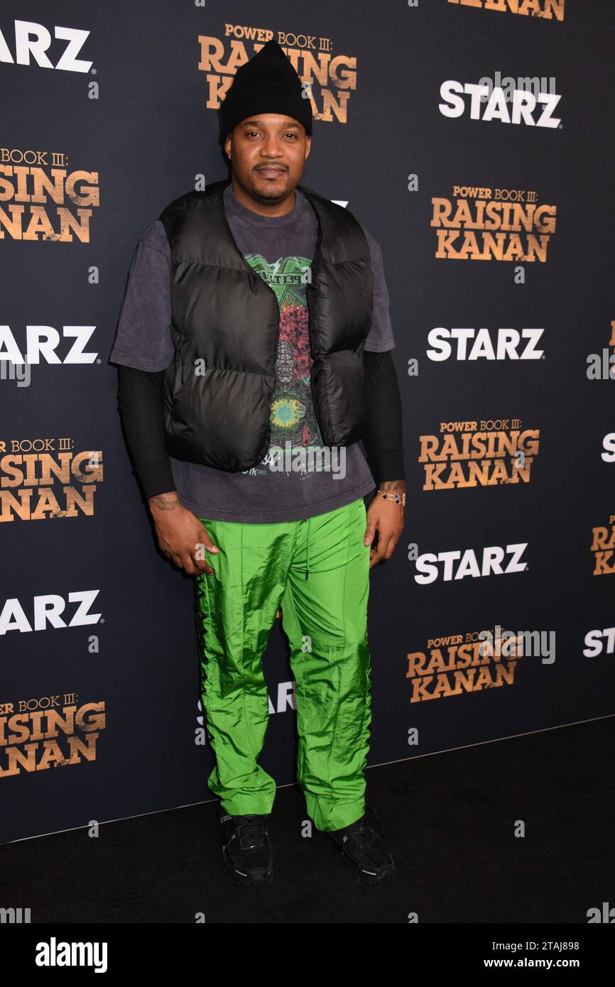 New York, NY, USA. 30th Nov, 2023. Dj Boof at the NY premiere of STARZ ...