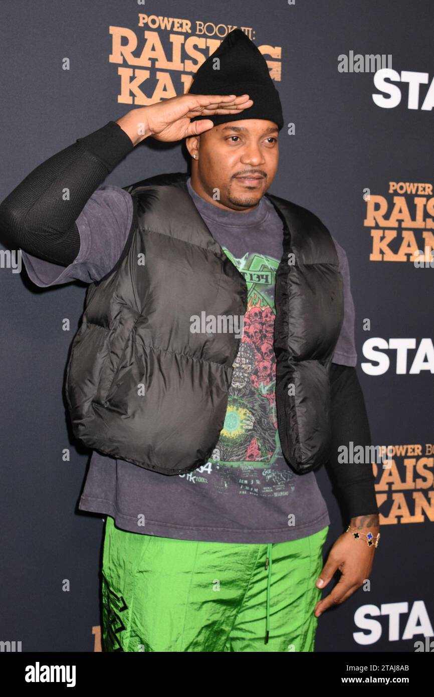 New York, NY, USA. 30th Nov, 2023. Dj Boof at the NY premiere of STARZ ...