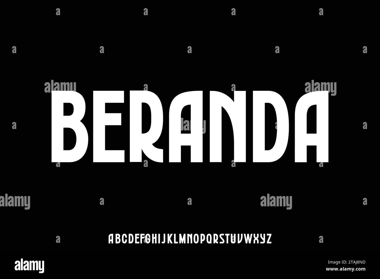 Unique decorative sans serif retro style alphabet display font vector ... Unique decorative sans serif retro style alphabet display font vector ...