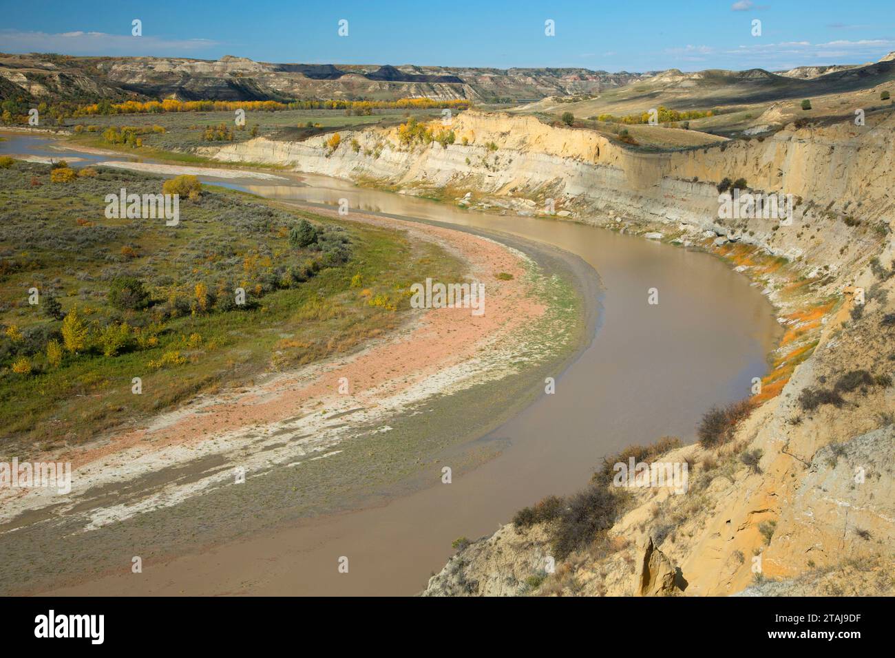 Little Missouri River from Wind Canyon Trail, Theodore Roosevelt ...