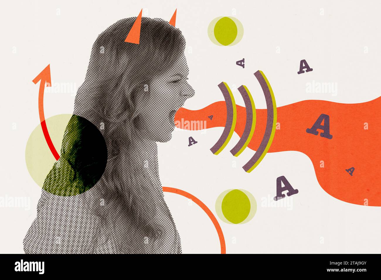 Image collage picture of angry disappointed dissatisfied woman ...