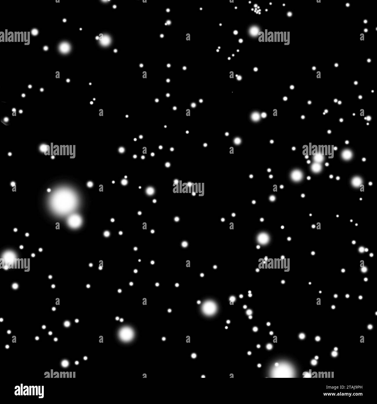 Bright Glowing Spots Seamless Pattern, First Snow Fall on Dark ...